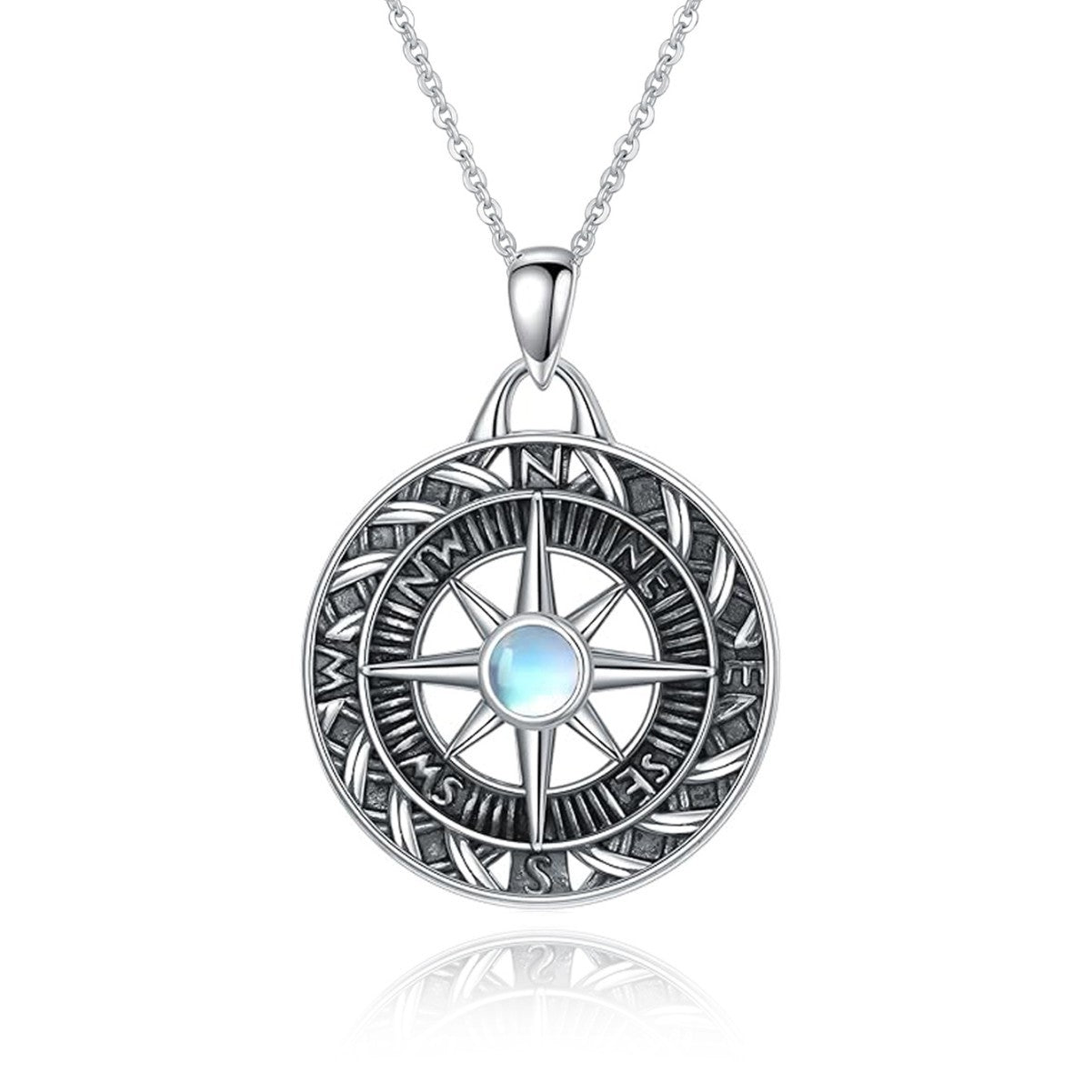 Collar brújula pirata en plata 925, espíritu libre – La Tienda Zen